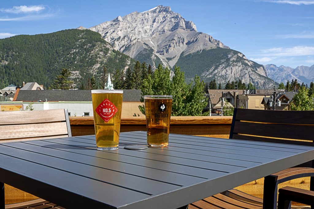 Rose & Crown Rooftop Patio - Banff Restaurants